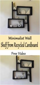 Cardboard Wall Shelf