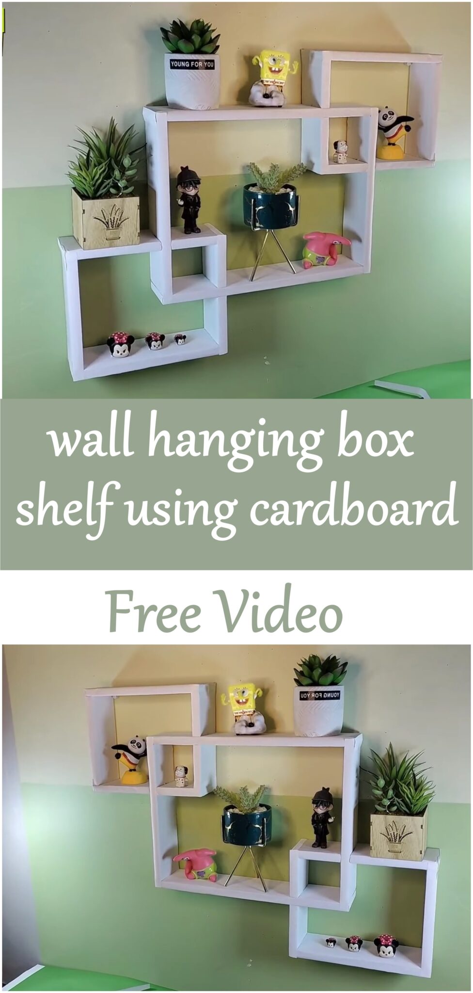 Cardboard Wall Shelf